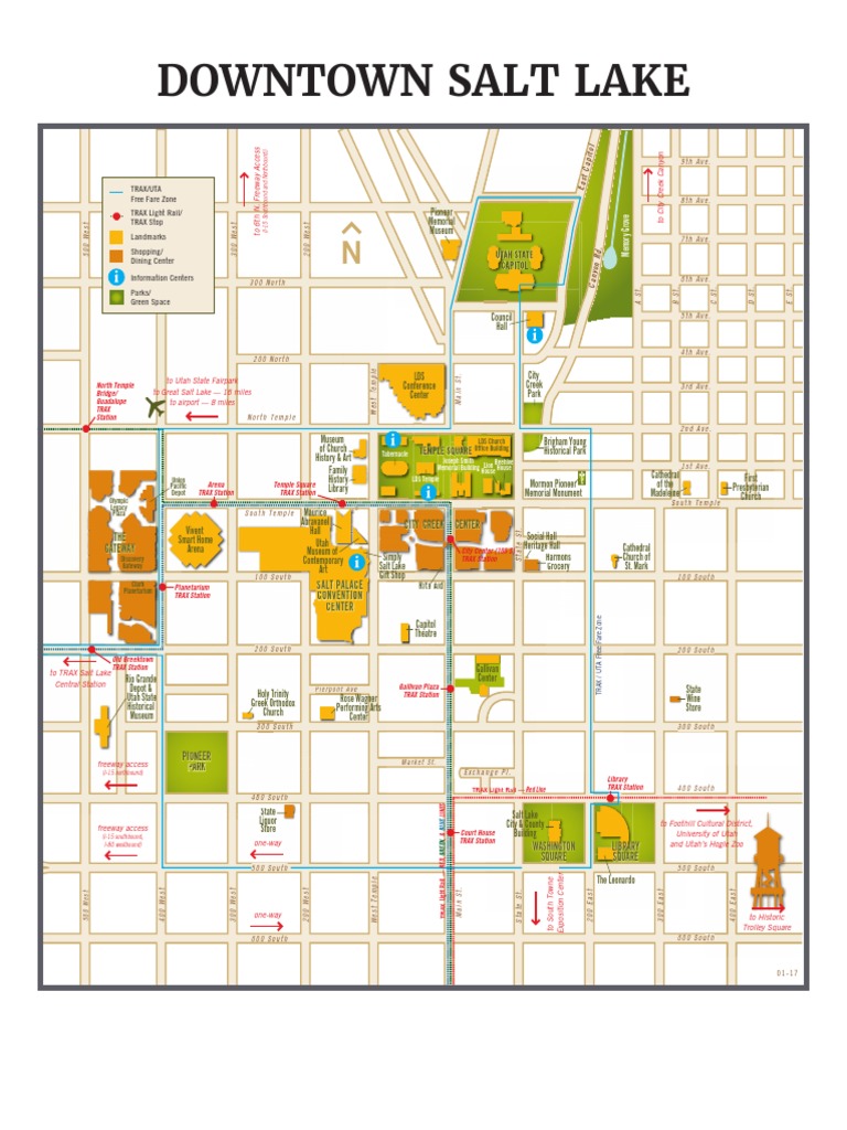 Downtown Salt Lake: Trax/Uta Free Fare Zone TRAX Light Rail/ TRAX Stop ...