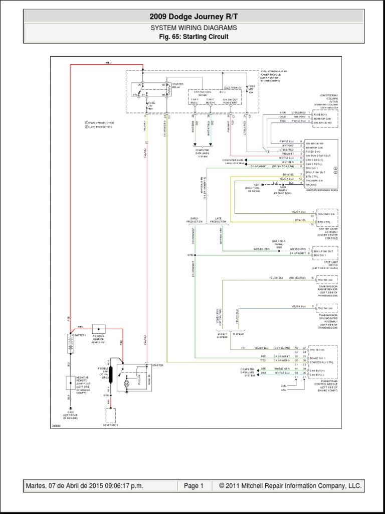 Dodge Journey Electrical Diagram