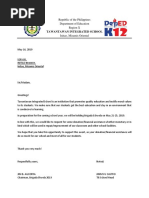 Letter Request Cement | PDF