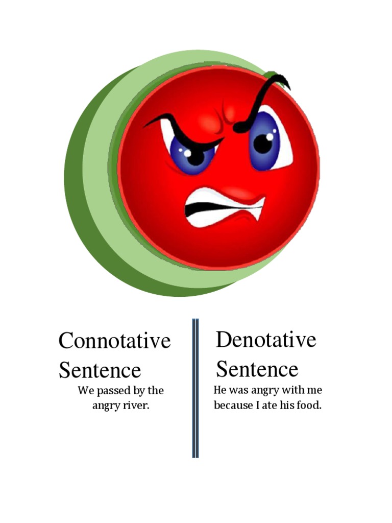 Connotative vs Denotative Sentences Examples | PDF