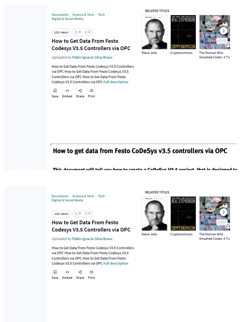 Festo CoDeSys V3.5 Data Access Guide | PDF | Social Media | Popular ...