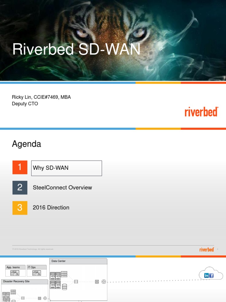 Riverbed SD-WAN: Ricky Lin, CCIE#7469, MBA Deputy CTO | PDF | Cloud Computing | Computer Network