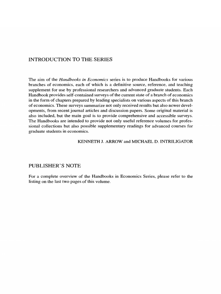 (Handbook of Game Theory With Economic Applications 1) Robert Aumann ...