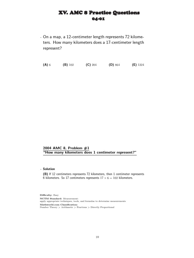 XV XV XV XV XV. AMC 8 Practice Questions - AMC 8 Practice Questions - AMC 8 Practice Questions ...
