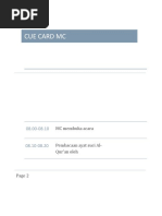 Contoh Cue Card MC | PDF
