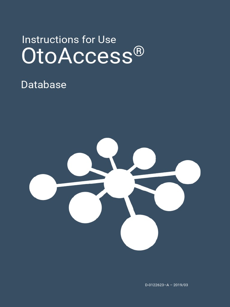 D 0122623 A 2019 03 Otoaccess Database Instructions For Use | Download Free PDF | Microsoft Sql ...