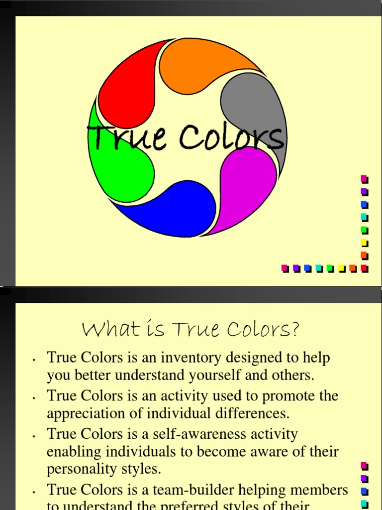 True Colors Exploring Leadership Styles PDF | PDF | Love | Emotions