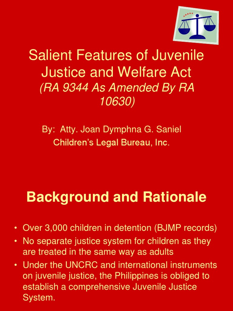 RA 9344 As Amended by RA 10630 Juvenile Justice | PDF | Arrest | Child ...