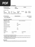Indigo Boarding Pass Sample | PDF
