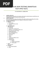 Mantoux Tuberculin Skin Test Record Form | PDF