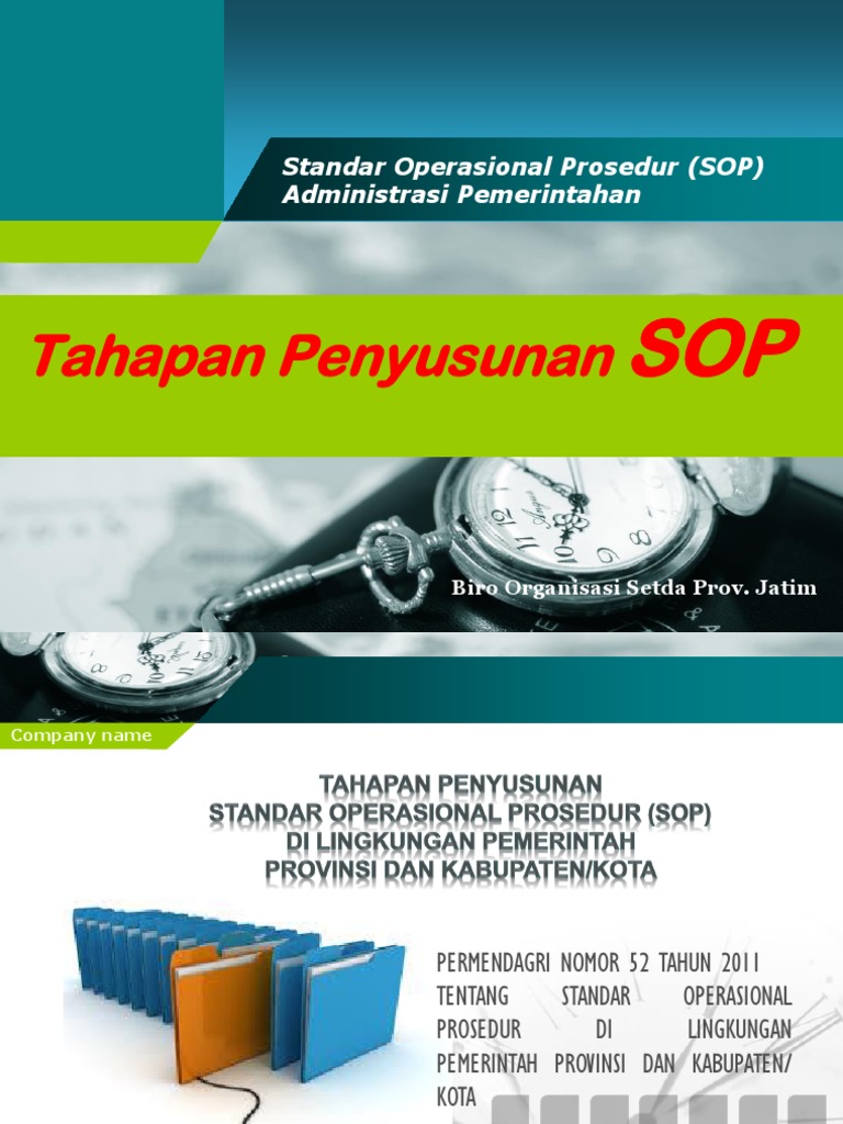 Tahapan Penyusunan: Standar Operasional Prosedur (SOP) Administrasi ...