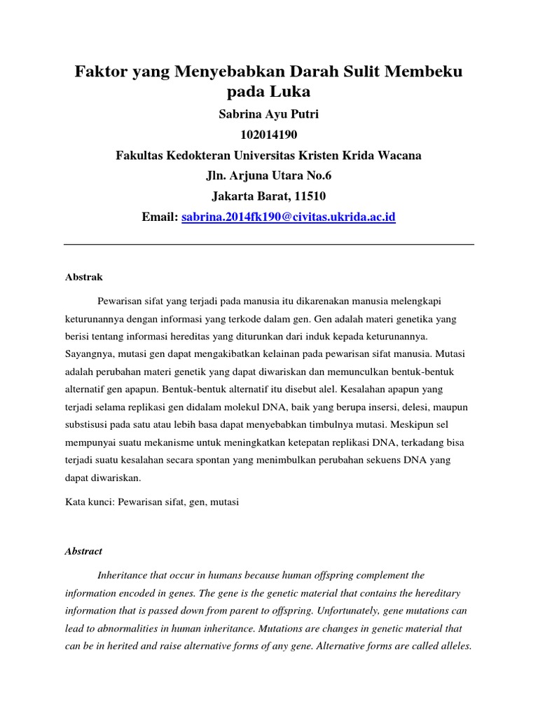 Makalah Hemofilia | PDF