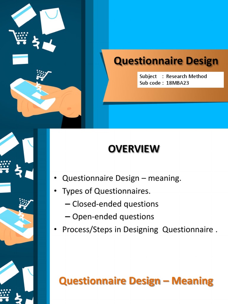 Steps in Effective Questionnaire Design | PDF | Questionnaire | Survey ...