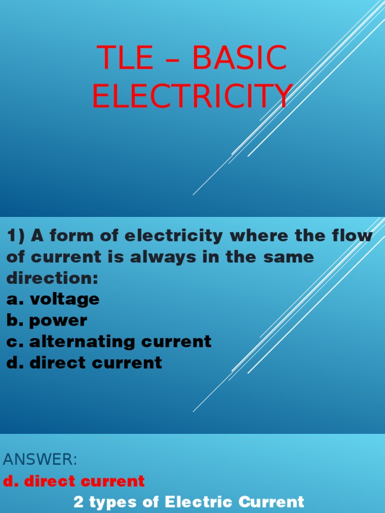 Tle - Electrical | PDF | Electrical Wiring | Electric Current