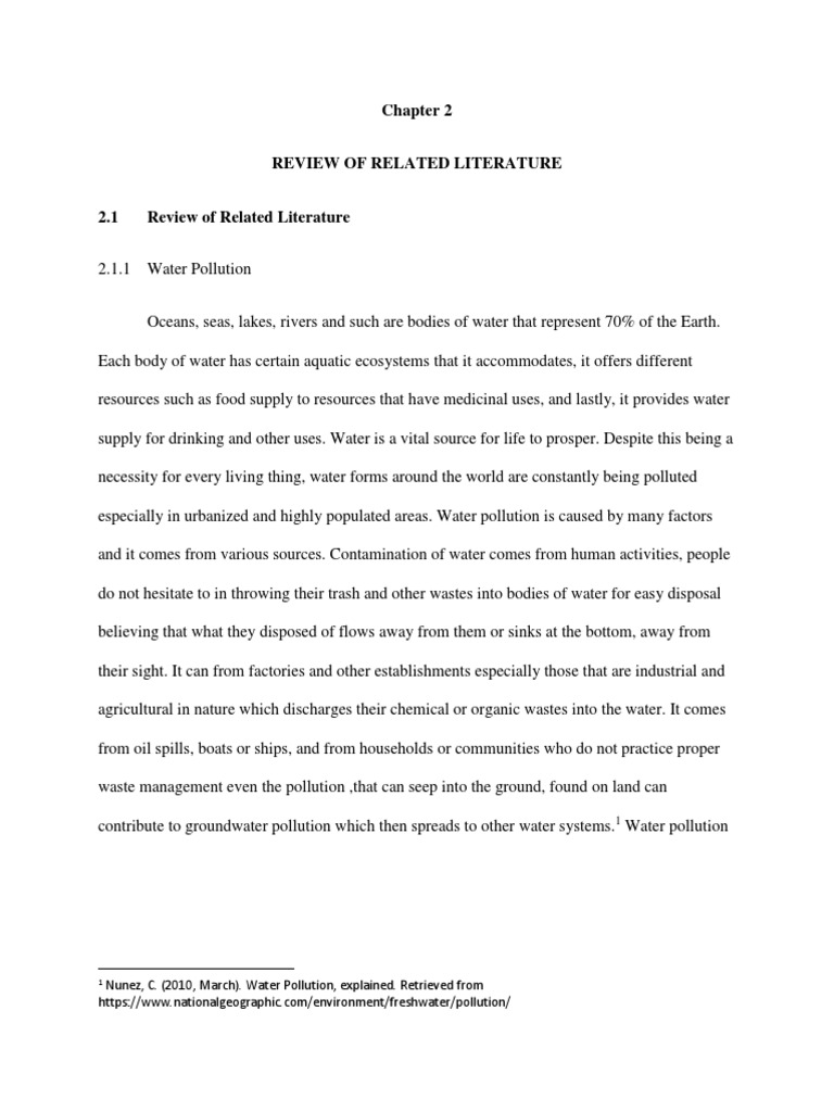 RRL | PDF | Water Pollution | Pollution