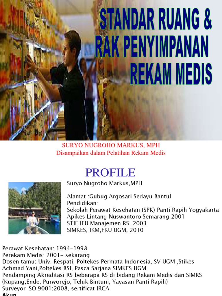 Standar Ruang Dan Rak Penyimpanan Rekam Medis | PDF