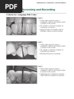 Periodontal Screening and Recording (PSR) System: Criteria For ...