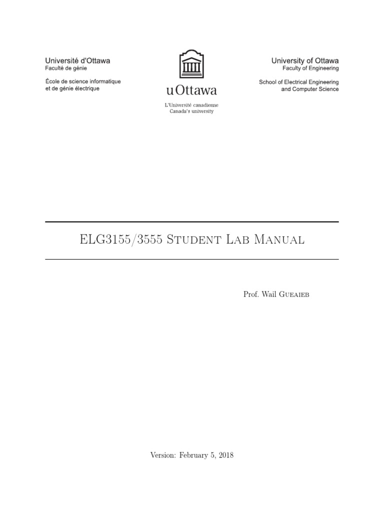 Control Systems Manual Student | PDF | Electric Motor | Control Theory