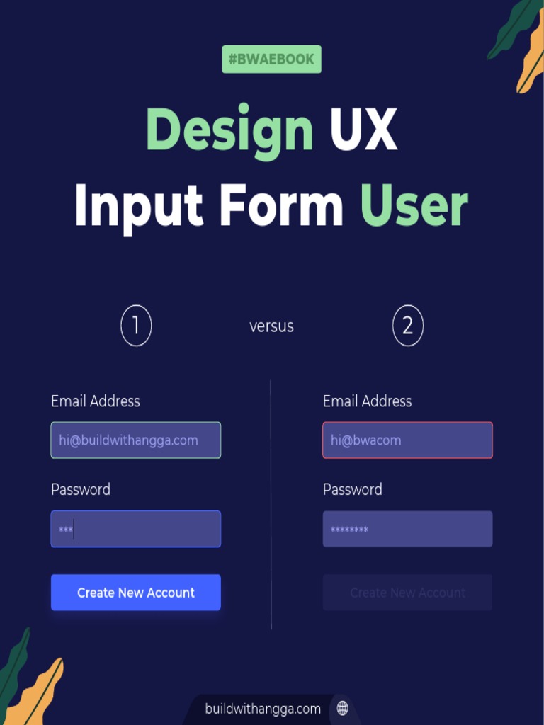 Belajar UX - Form Input Design PDF | PDF