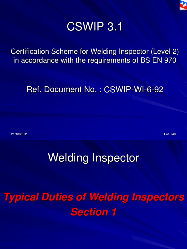 CSWIP Presentation | PDF | Ductility | Hardness