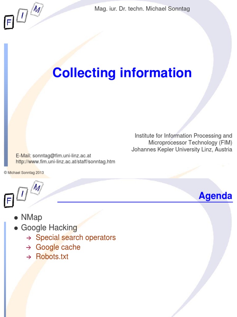Collecting Information | PDF | World Wide Web | Internet & Web