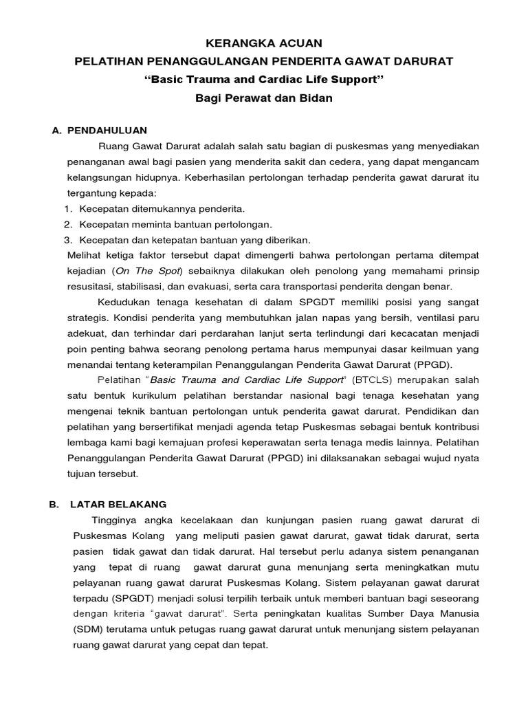 Pelatihan ACLS dan ATLS untuk Dokter | PDF