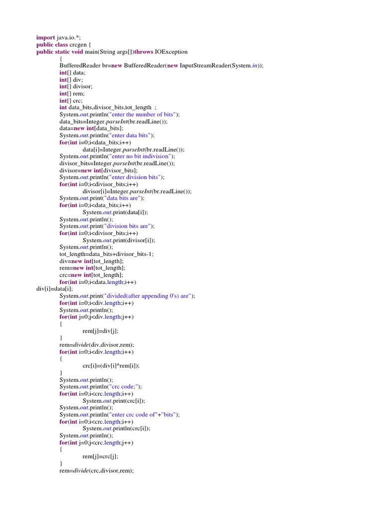 Import Public Class Public Static Void Throws New New Int Int Int Int Int Int | PDF | Error ...