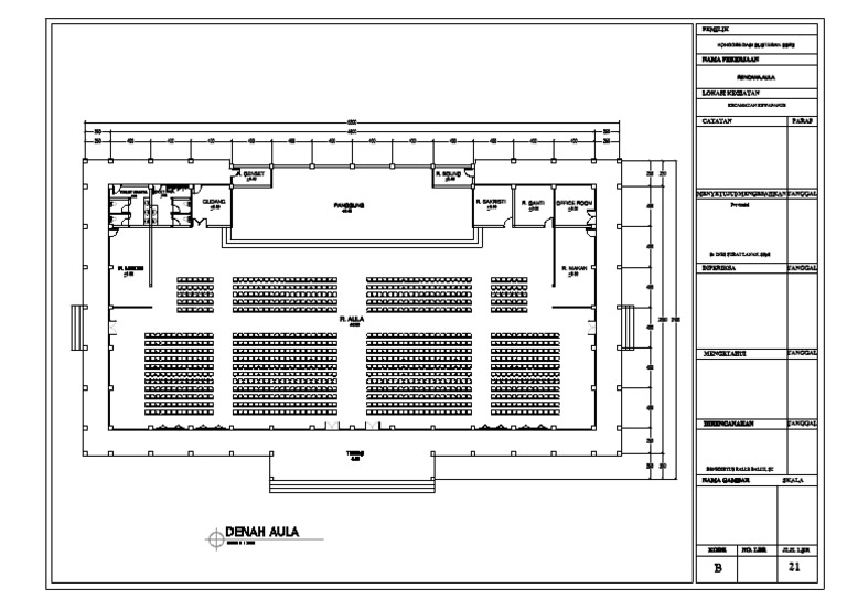 Denah Aula PDF | PDF