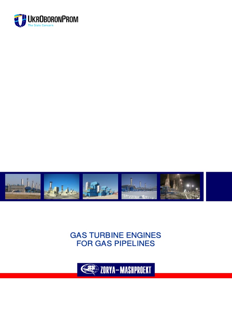 SE Zorya-Mashproekt - Gas Turbine Engines For Gas Pipelines PDF | PDF ...