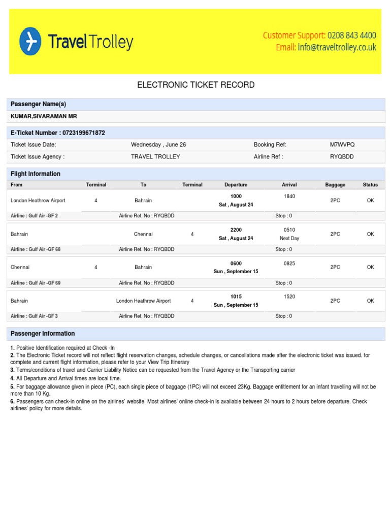 E Ticket | PDF | Aviation | Airlines