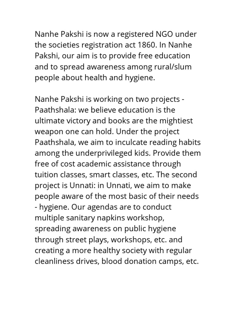 Ngo College Project | PDF | Malnutrition | Public Health