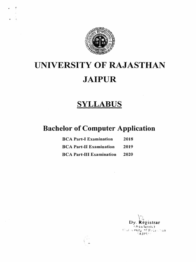 Bachelor of Computer Application (Part-1,2,3) | Download Free PDF ...