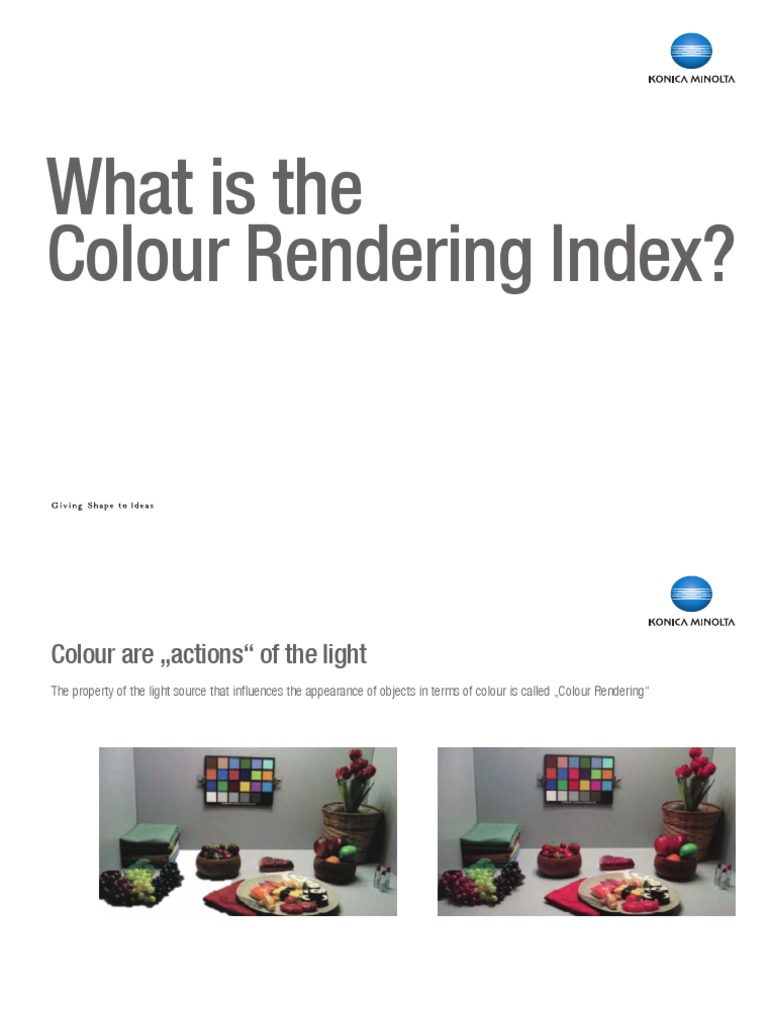 What Is The Colour Rendering Index? | Download Free PDF | Color ...