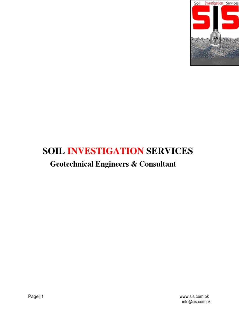 SIS Profile 2018-19 New | PDF | Geotechnical Engineering | Consultant