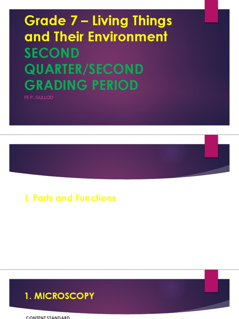 1-Grade 7 - Living Things and Their Environment | PDF