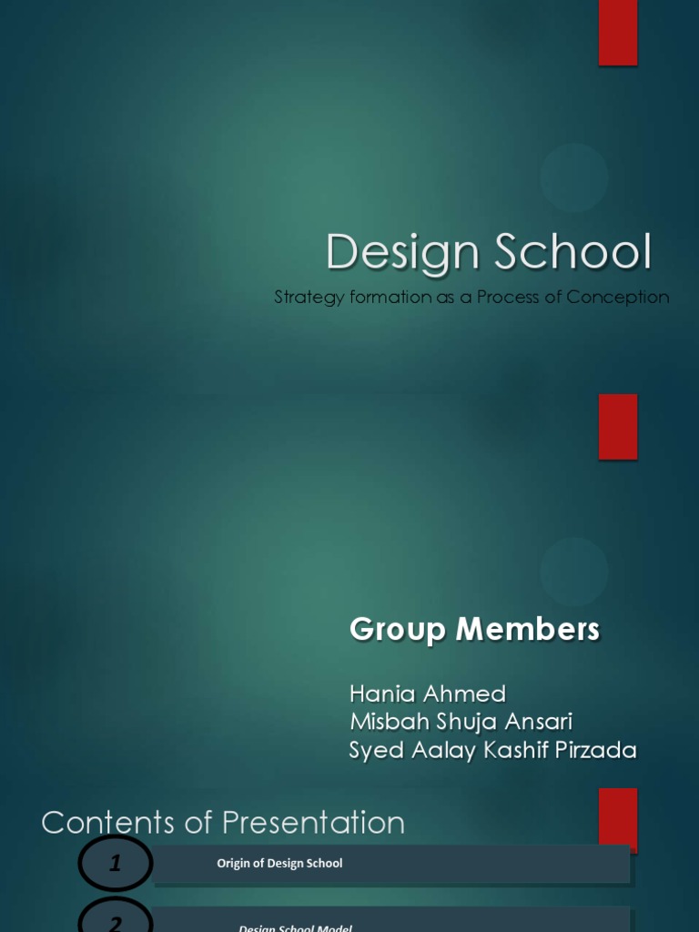 Design School Strategy Overview | PDF | Evaluation | Design