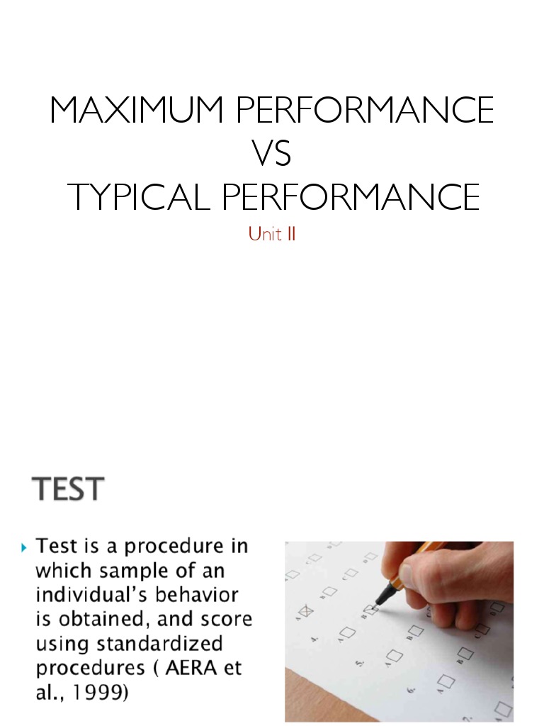 Maximum Performance Vs Typical Performance | PDF