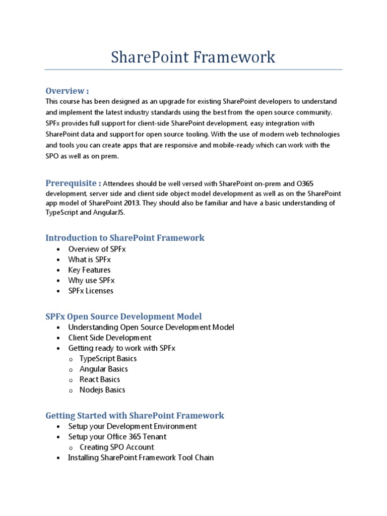 Mastering the Modern SharePoint Framework: A Comprehensive Guide to ...
