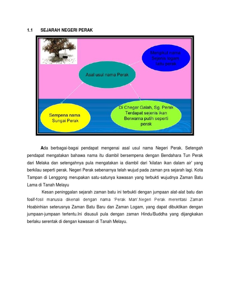Sejarah dan Asal Usul Negeri Perak | PDF