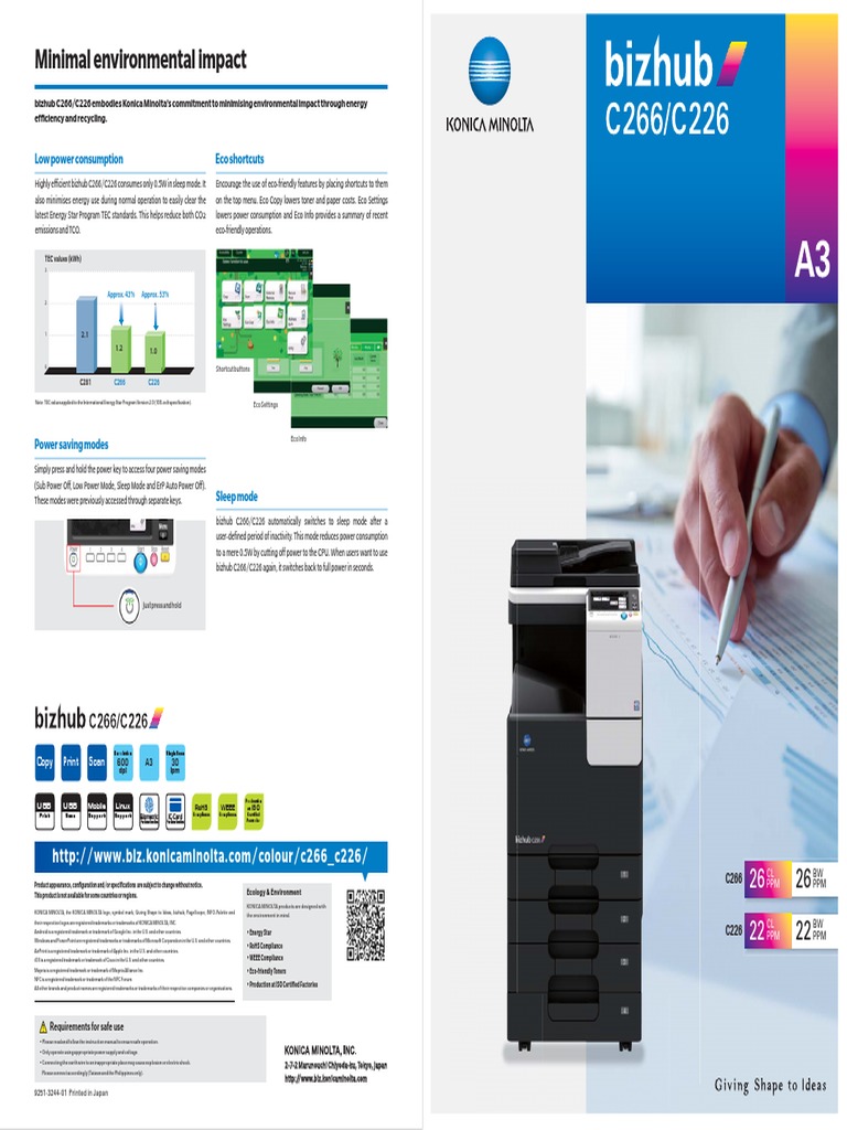 Bizhub c266 c226 Catalog en | PDF | Mobile Device | Ios