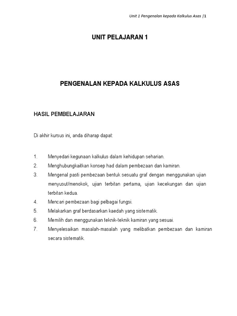Modul Kalkulus | PDF