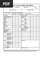 Man-Cage Pre-Use Checklist PDF | PDF | Crane (Machine)