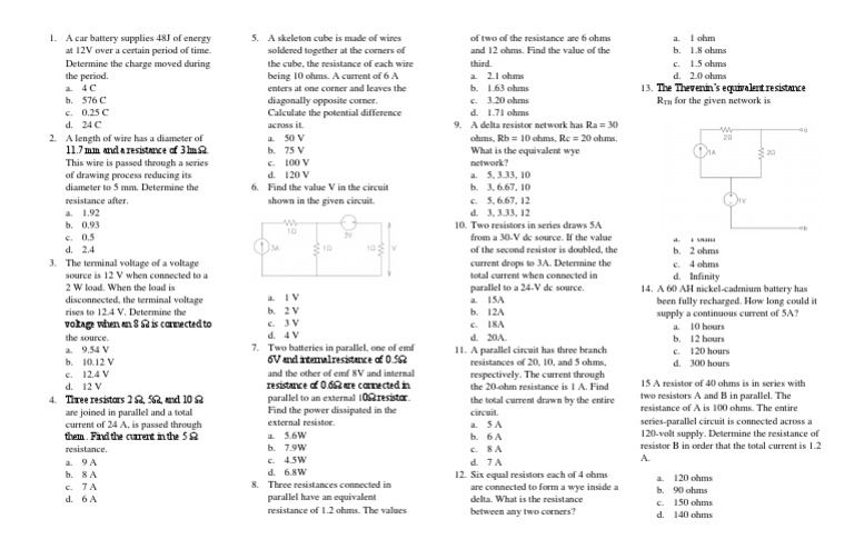 DC CKT | PDF | Series And Parallel Circuits | Resistor