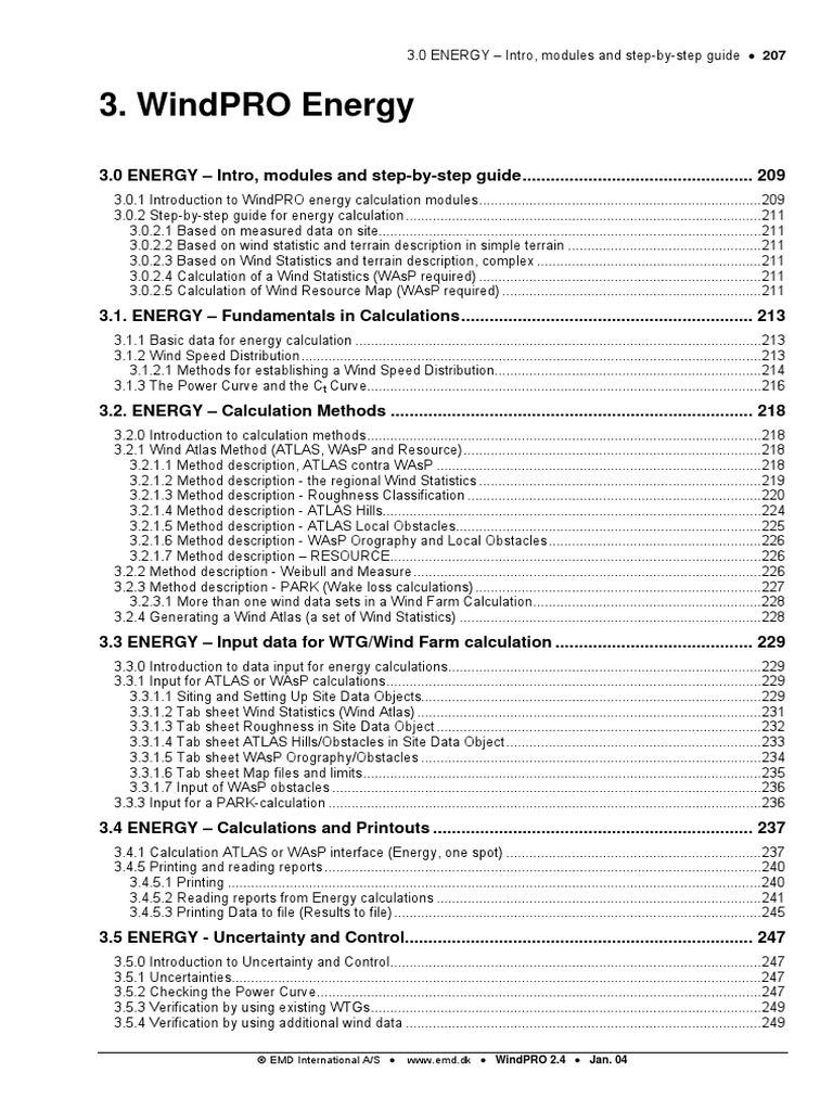 Wind Pro Manual | PDF | Wind Power | Wind Turbine