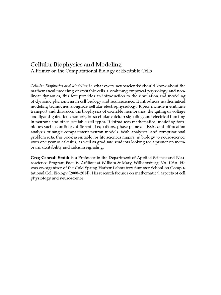Cellular Biophysics | PDF | Ion Channel | Neuron