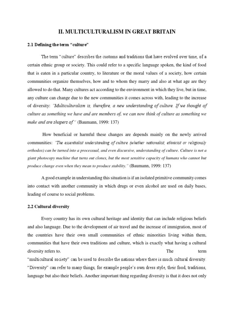 Britain's Journey to a Multicultural Society | PDF | Multiculturalism ...