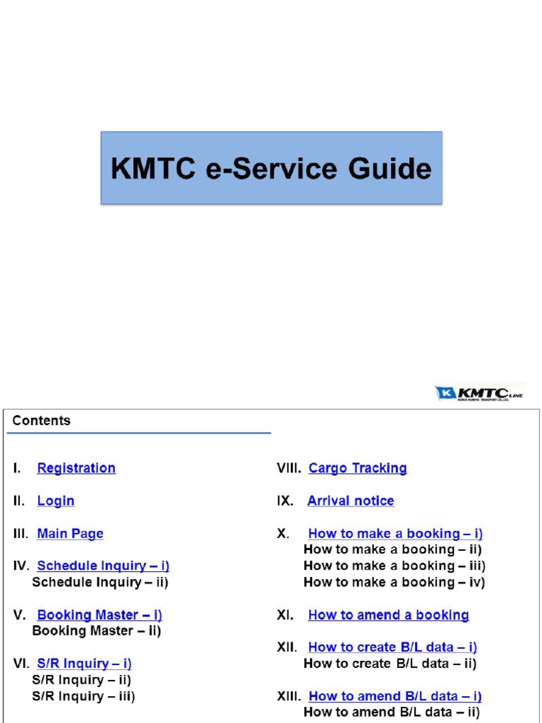KMTC Guide | PDF