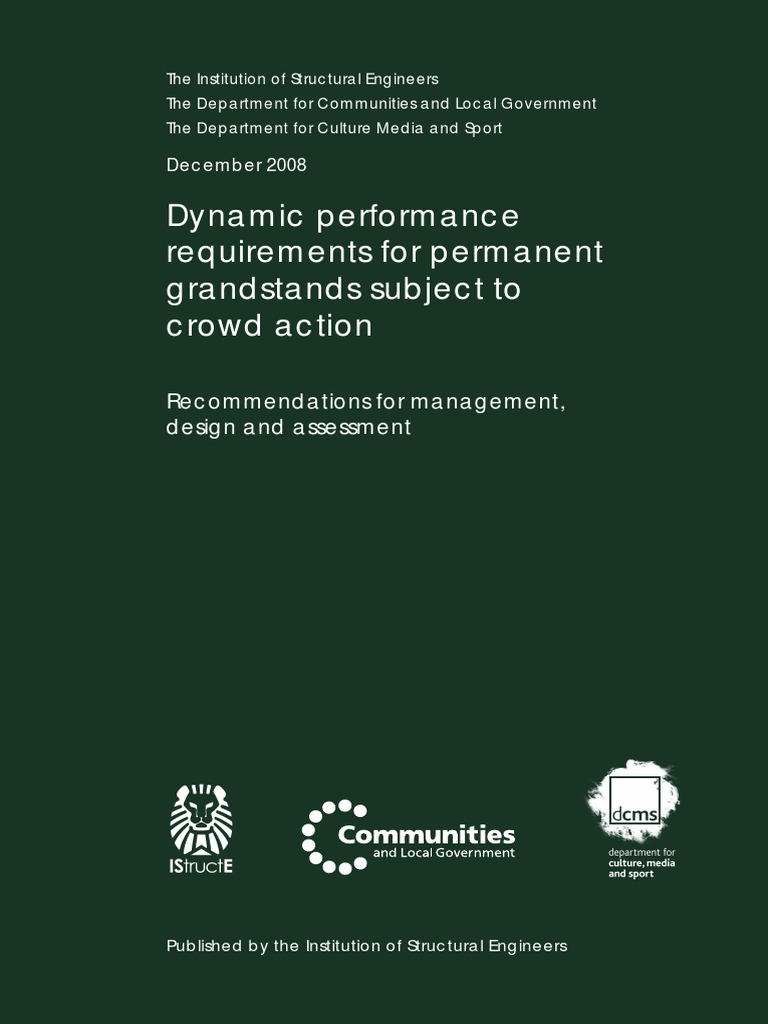 IStructE (2008) Dynamic Performance Requirements For Permanent ...