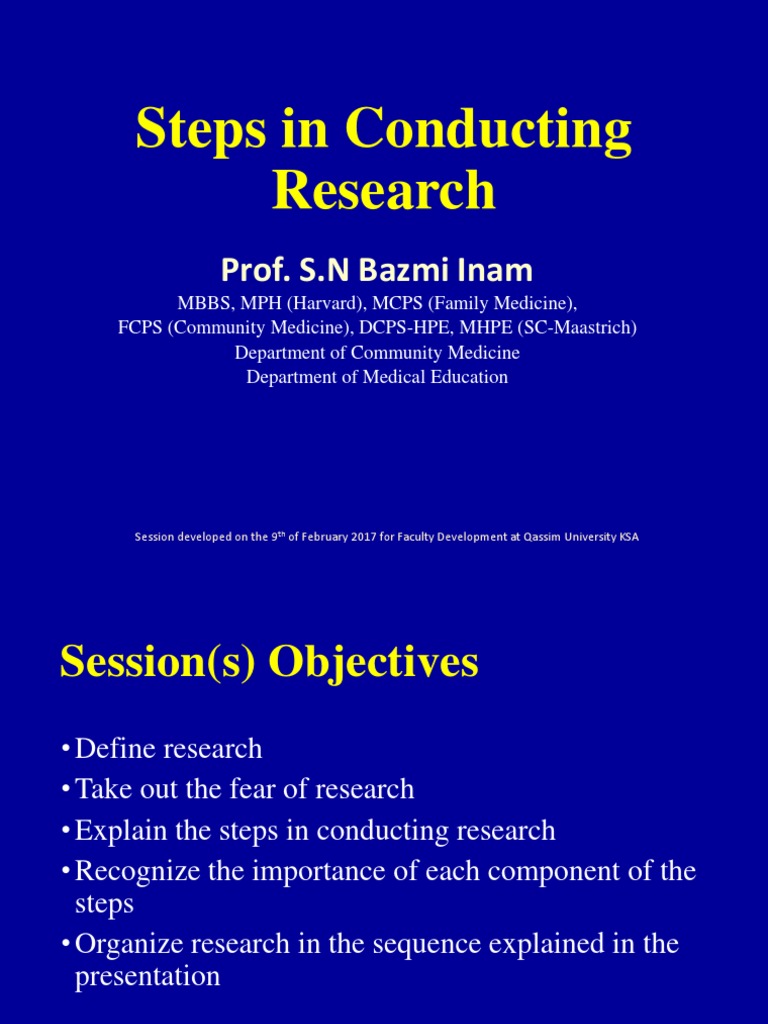 F-Steps in Conducting Research | PDF | Informed Consent | Sampling ...