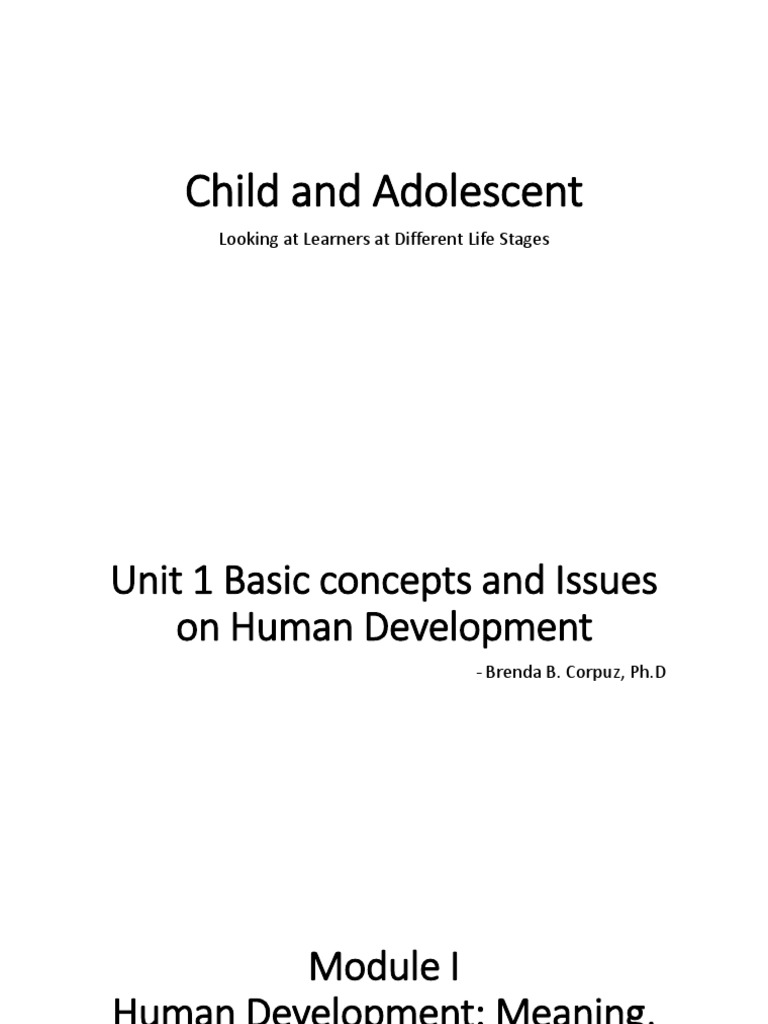 Understanding Child and Adolescent Development: A Comprehensive Review of Key Theories, Concepts ...